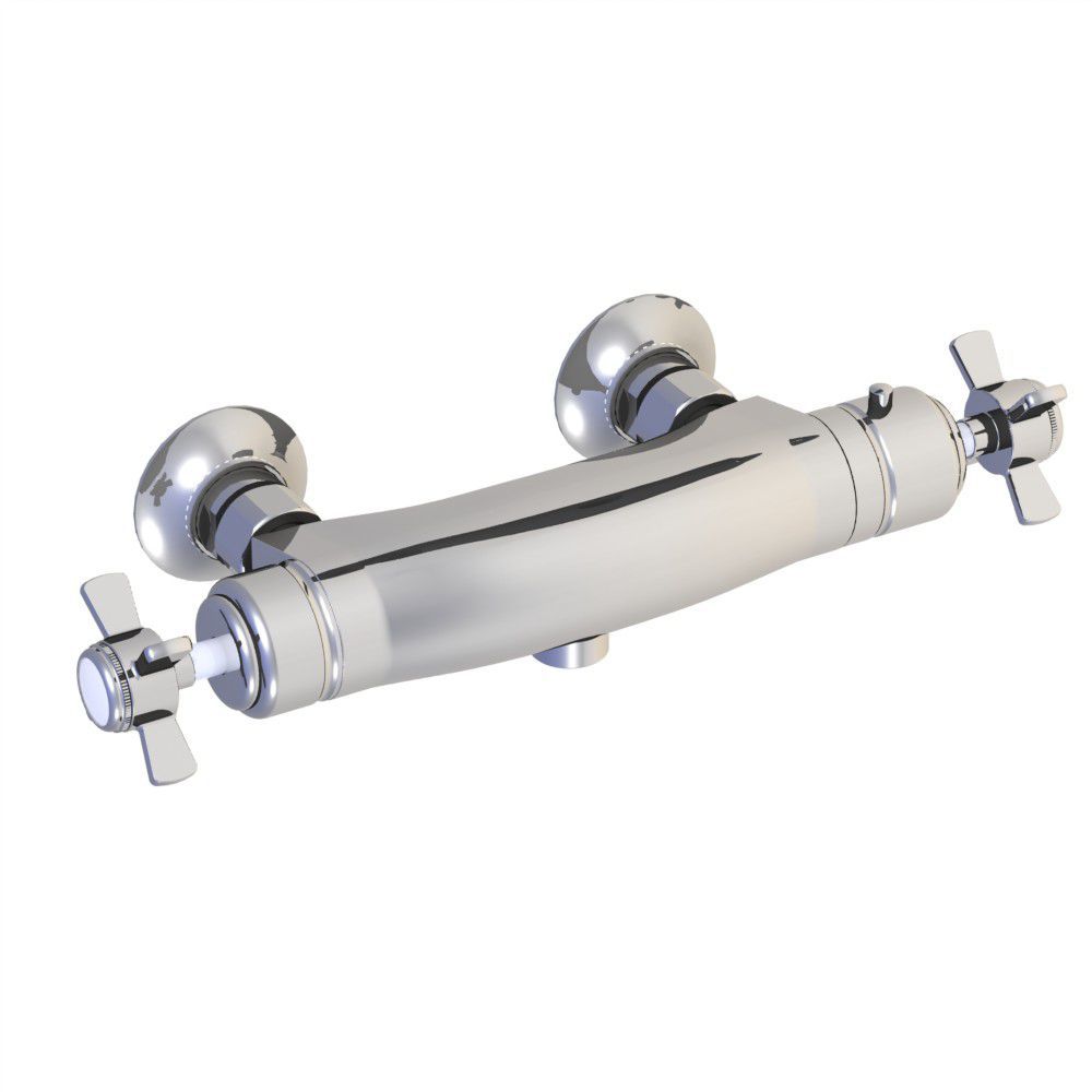 Double-handle shower mixer tap - 28.596 - HORUS - wall-mounted ...