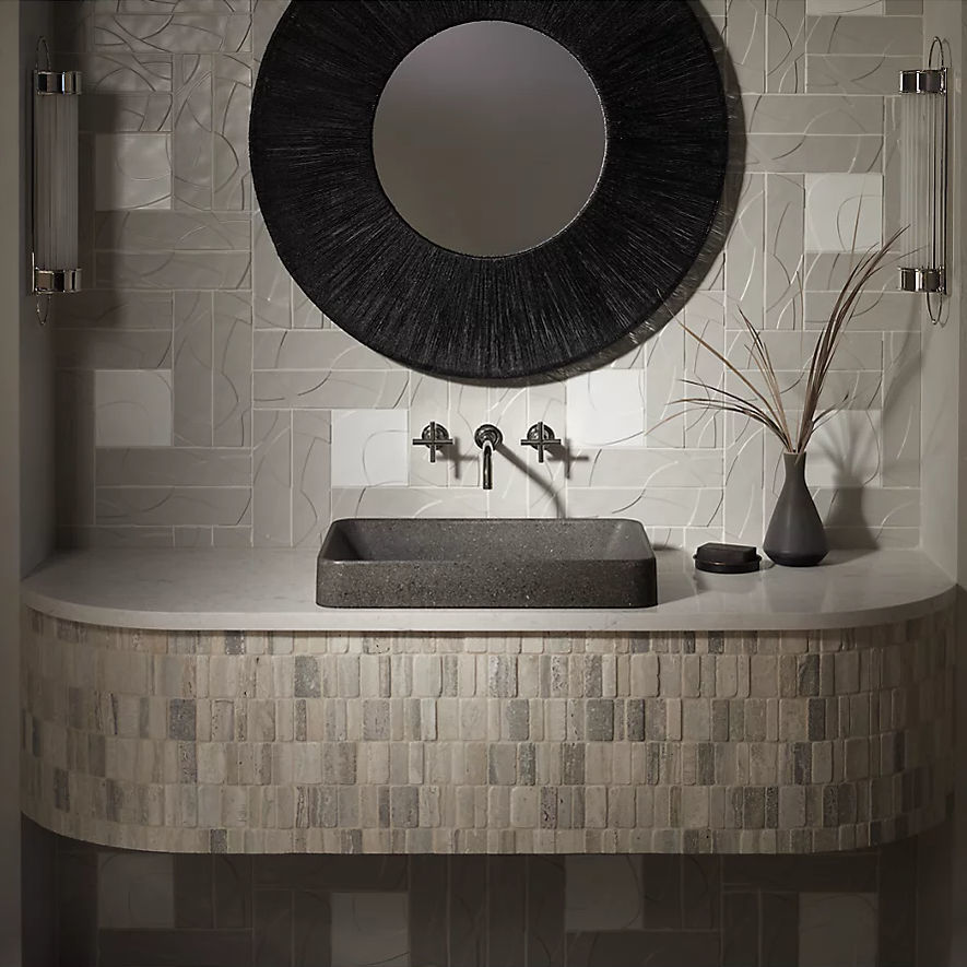 Countertop washbasin - WasteLAB® Vox® - Kohler - composite / custom ...