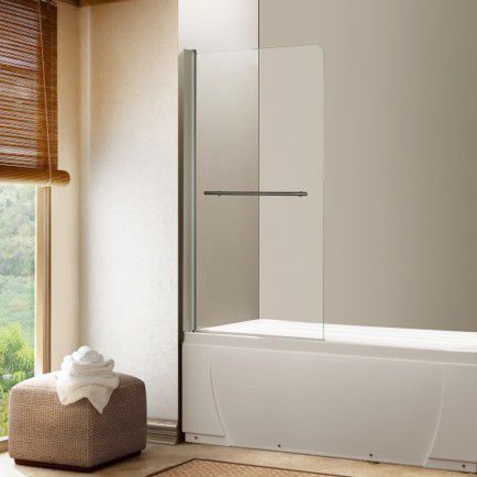 Fixed bath screen - PRB4 - ottofond - tempered glass / frameless