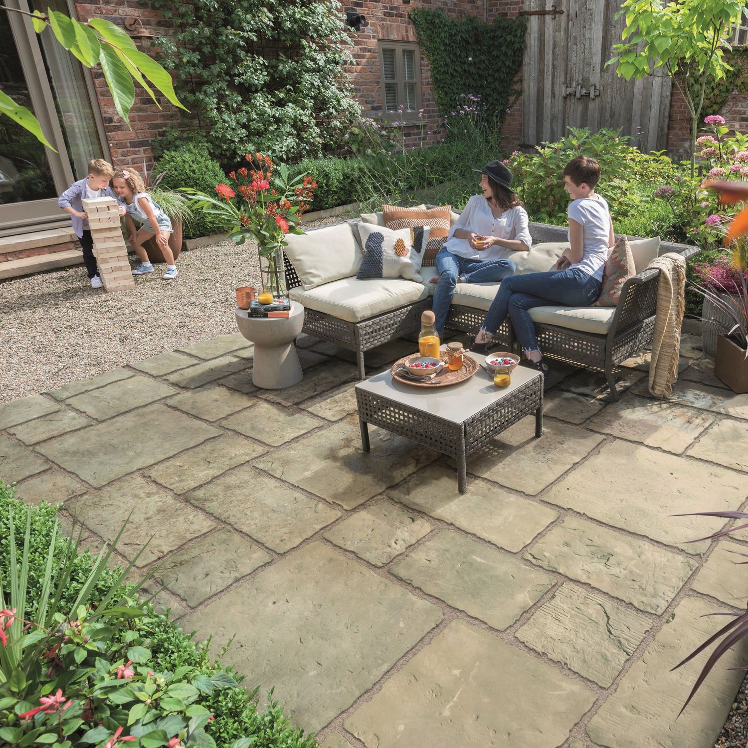 Concrete paving slab - OLD TOWN - BRADSTONE - engineered stone ...