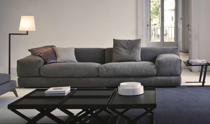 Modular sofa - 835 EVOSUITE - Vibieffe - contemporary / white / gray