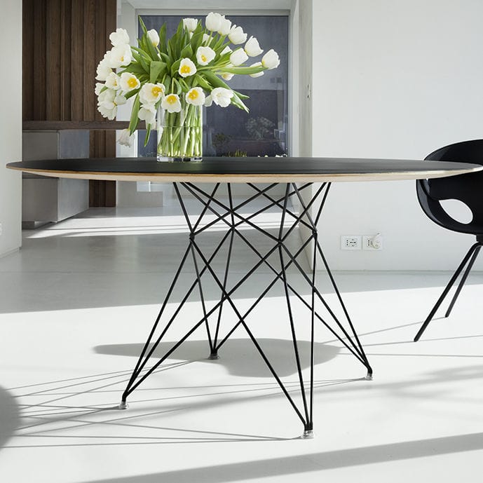 Contemporary table - Arcos 277 - TONON - oak / walnut / HPL