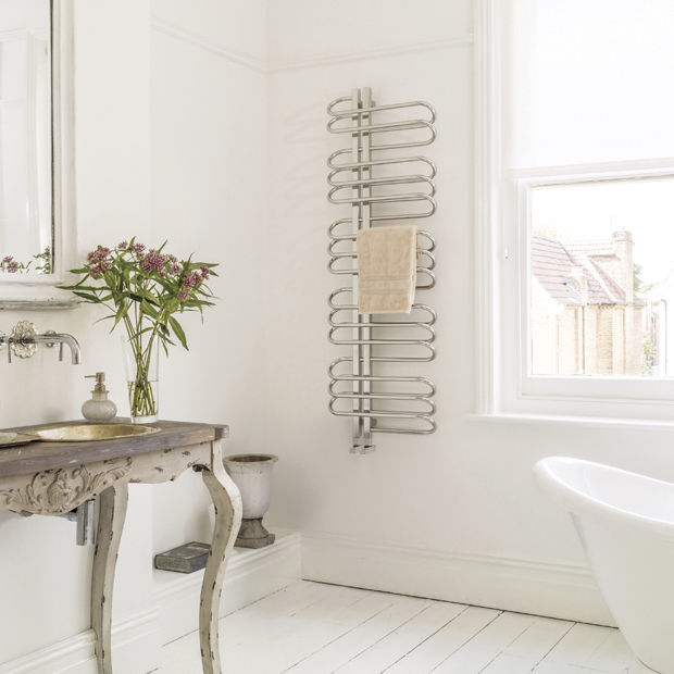 Hot water towel radiator - ORBIT - BISQUE EXPORT - 0...500 w / 501 w ...