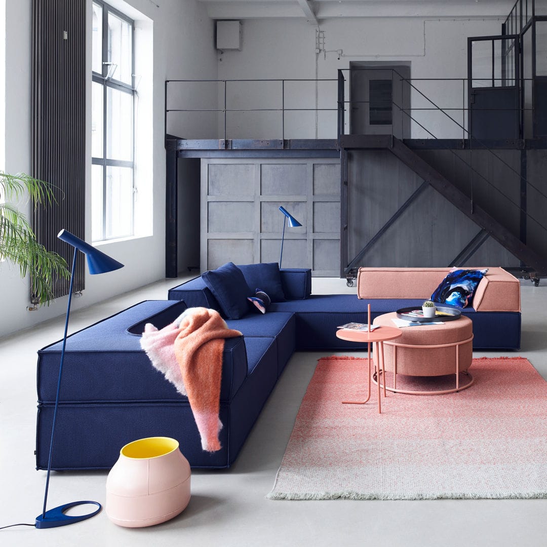Modular sofa - Trio - COR - bed / contemporary / fabric