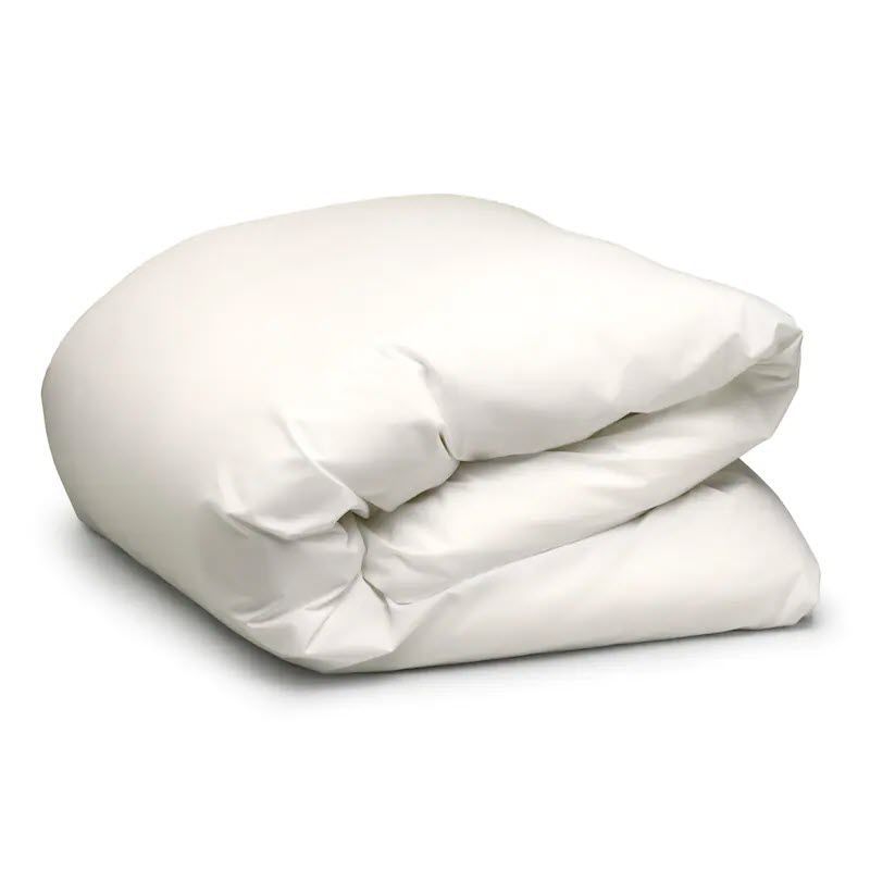 Cotton quilt cover - PURE WHITE DOWN - Hästens - plain