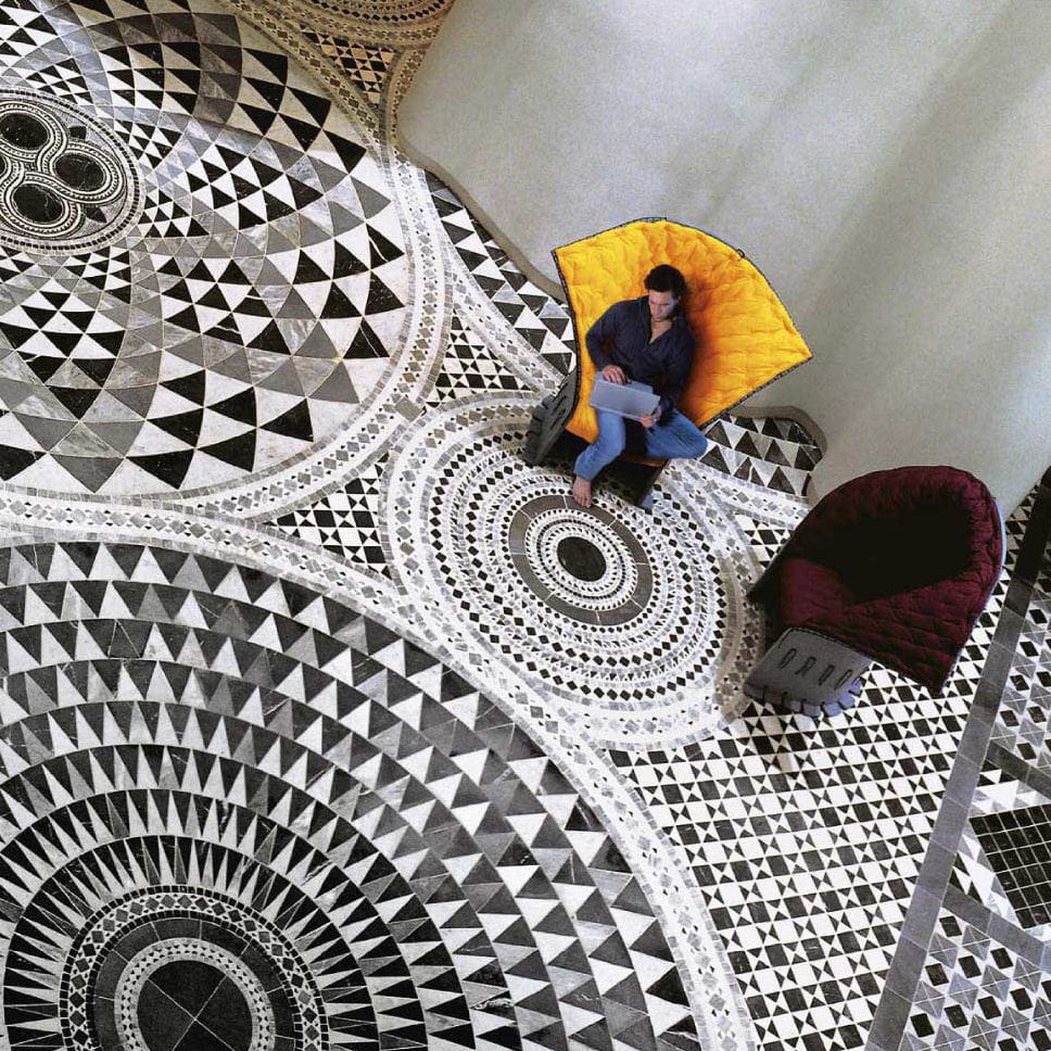 Marble mosaic tile - COSMATI - SICIS - gold / polished / smooth