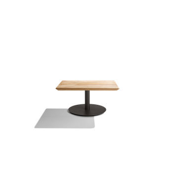 Contemporary coffee table - T-TABLE - Tribù - teak / stainless steel ...