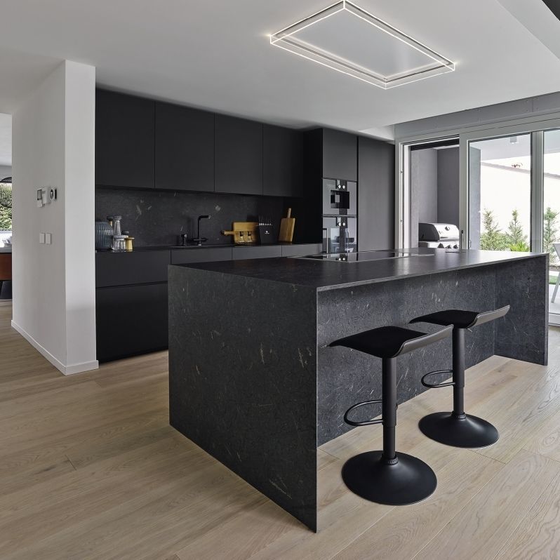Contemporary kitchen - GIZA - MAISTRI - HPL / island / peninsula