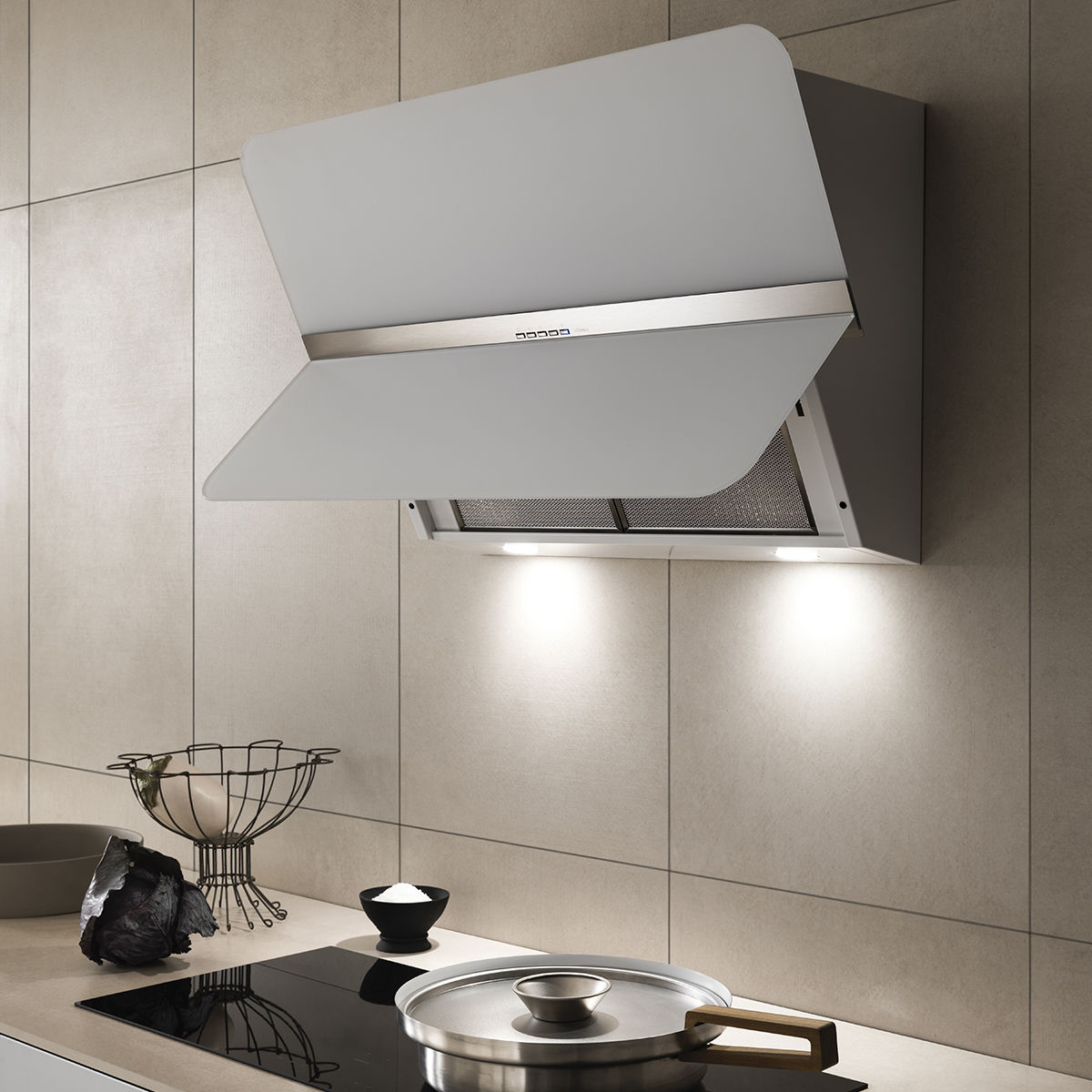 Wall-mounted range hood - FLIPPER GREEN TECH - falmec - with built-in ...
