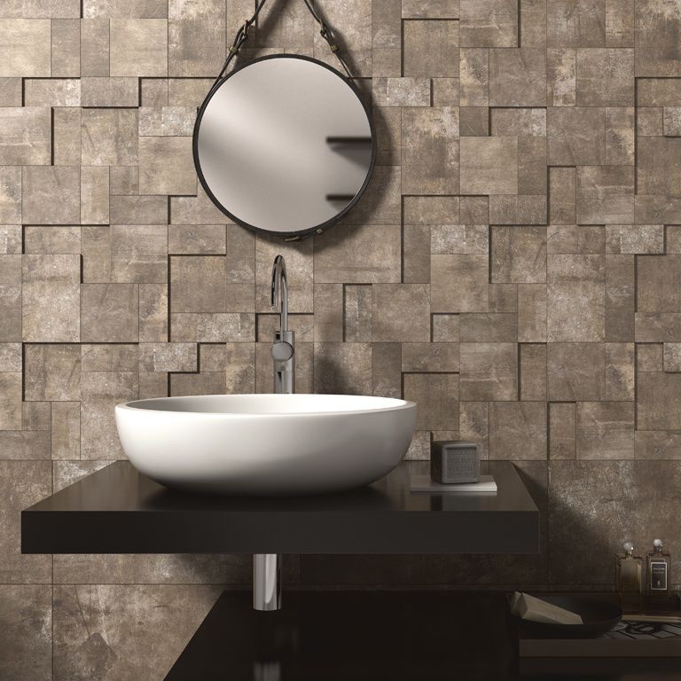 Porcelain stoneware tile - PLANT POWDER MURETTO 3D - CERAMICHE REFIN ...