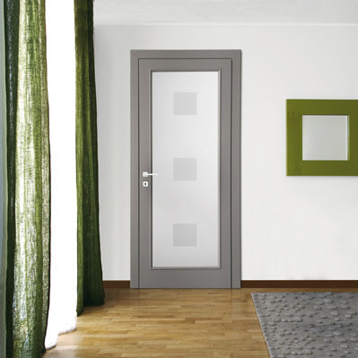 Interior door - SAVINI - Dierre - wooden / stainless steel / swing