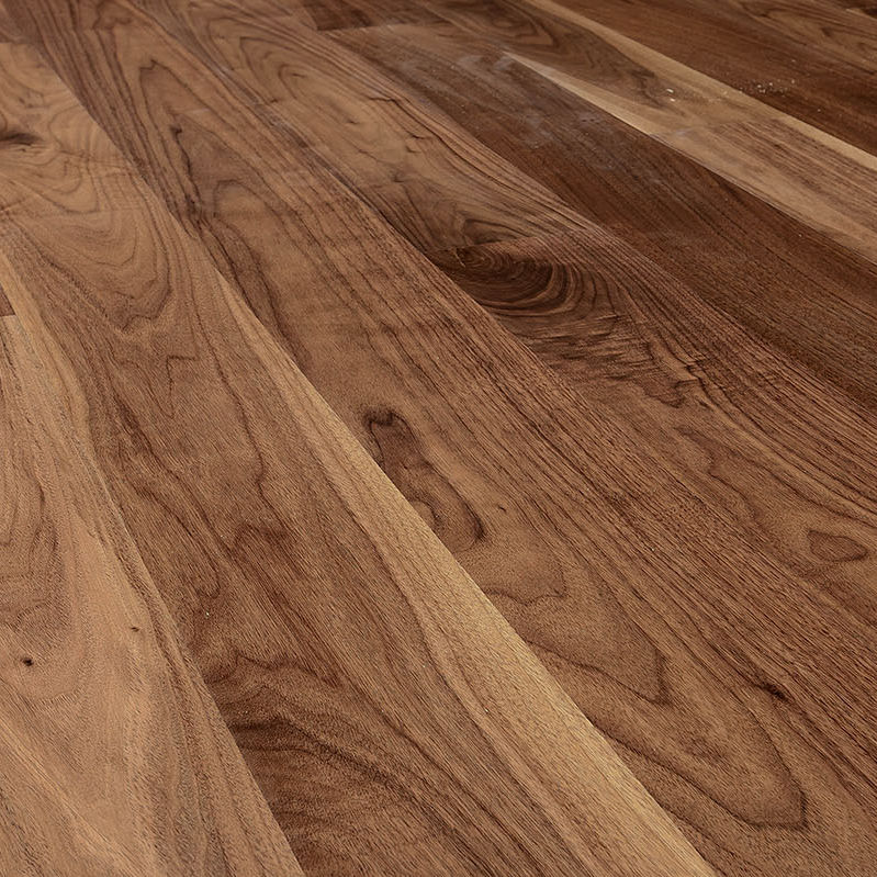 Engineered parquet floor - stile - American walnut / oiled / varnished