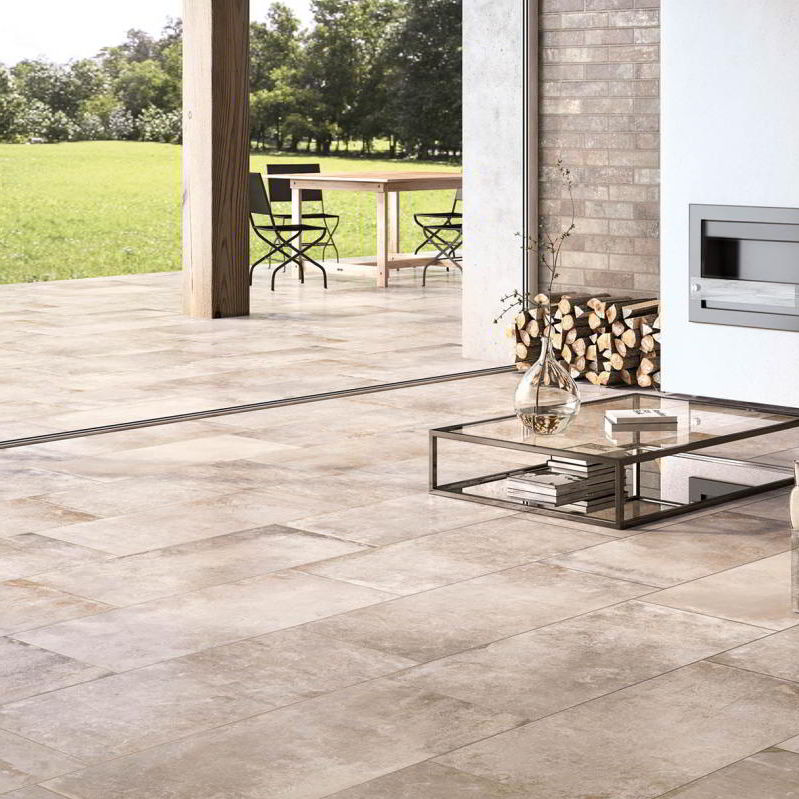 Indoor tile - STORY : IVORY - CERAMICHE SUPERGRES - living room / floor / porcelain stoneware
