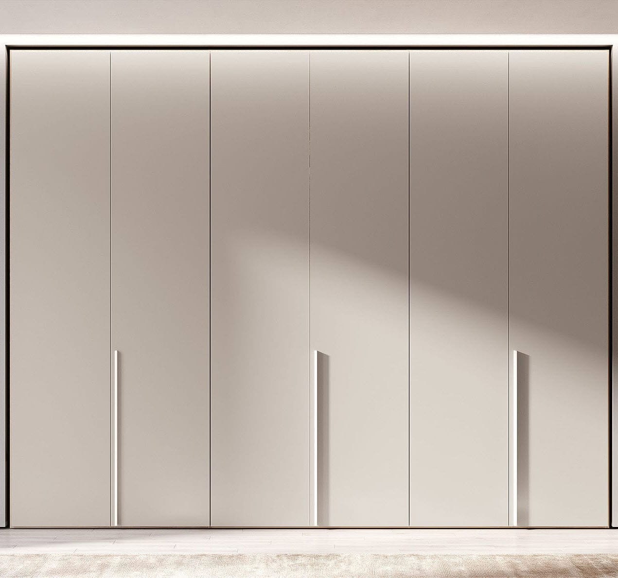 Wall-mounted wardrobe - BARRET - Febal Casa - contemporary / melamine ...