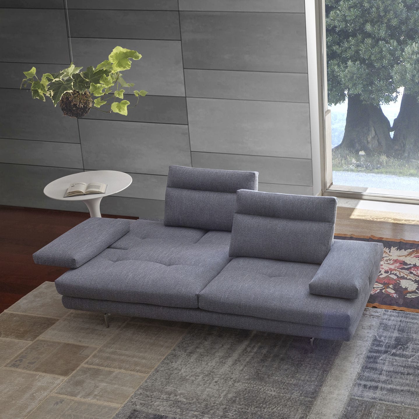 Corner sofa - TOBY WING - caliaitalia - contemporary / fabric / leather