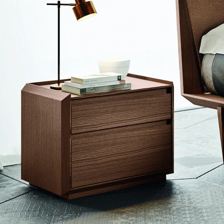 Contemporary bedside table - SD92 - ACCADEMIA DEL MOBILE - ash ...