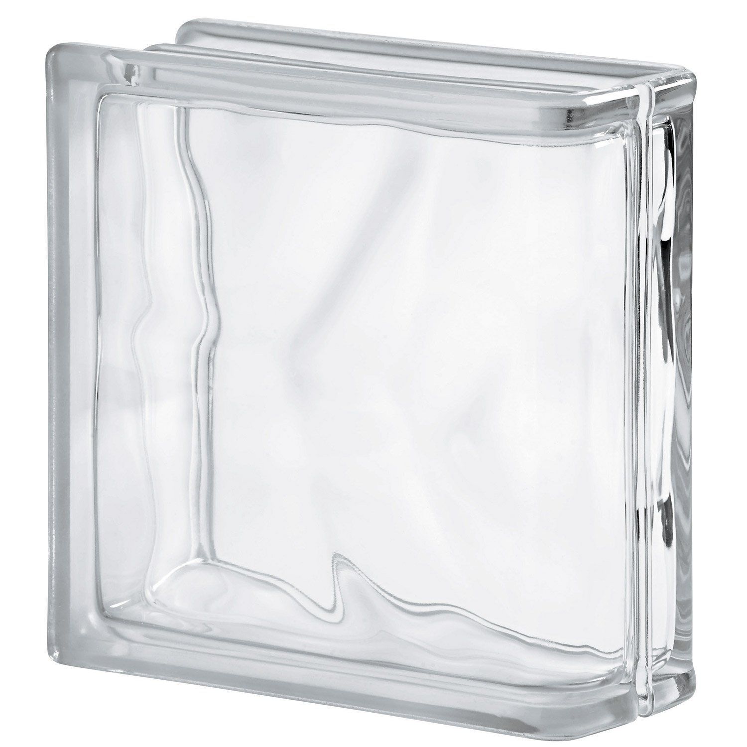 Curved glass brick - CLEAR 1919/8 LINEAR END WAVE - SEVES GLASSBLOCK ...