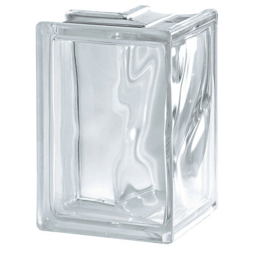 Corner glass brick - BASIC : CLEAR 1919/8 90° WAVE - SEVES GLASSBLOCK ...