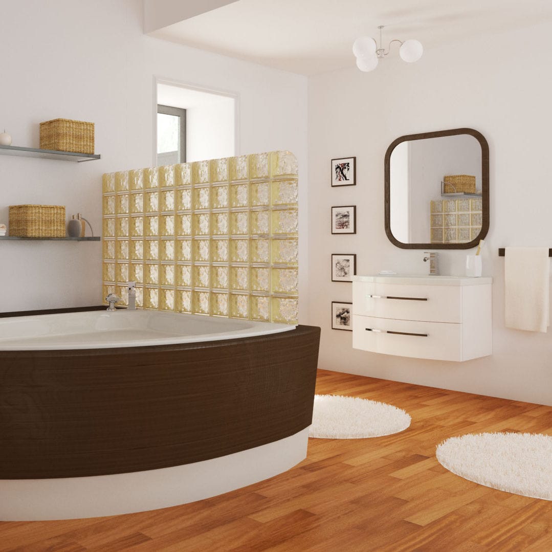 Square glass brick - MG/S VERY NATURAL WHITE 30% - SEVES GLASSBLOCK ...