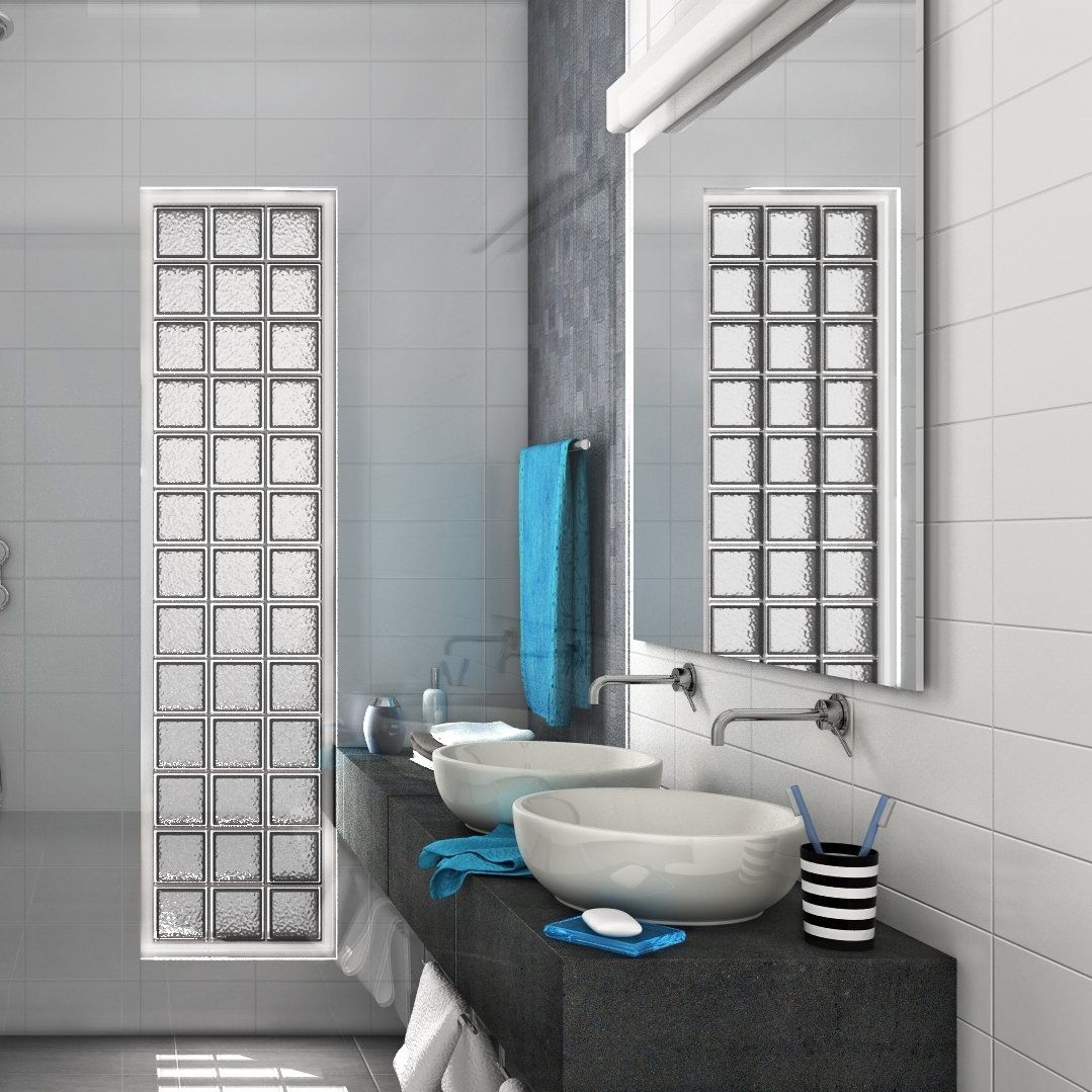 Square glass brick - MG/S MINI LICORICE - SEVES GLASSBLOCK - satin ...