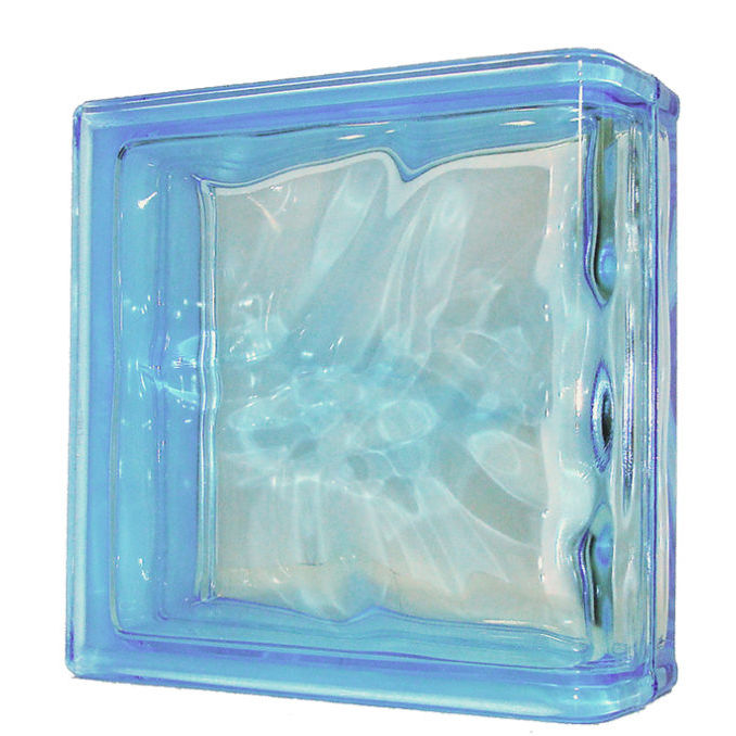 Corner glass brick - 1919/8 LINEAR END WAVE - SEVES GLASSBLOCK - curved ...