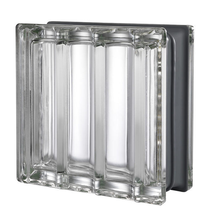 Square glass brick - METALLIZZATO - SEVES GLASSBLOCK - embossed / wall ...