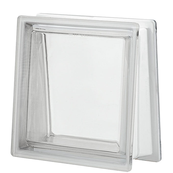 Square glass brick - CLEAR TRANSPARENT - SEVES GLASSBLOCK - trapezoidal ...