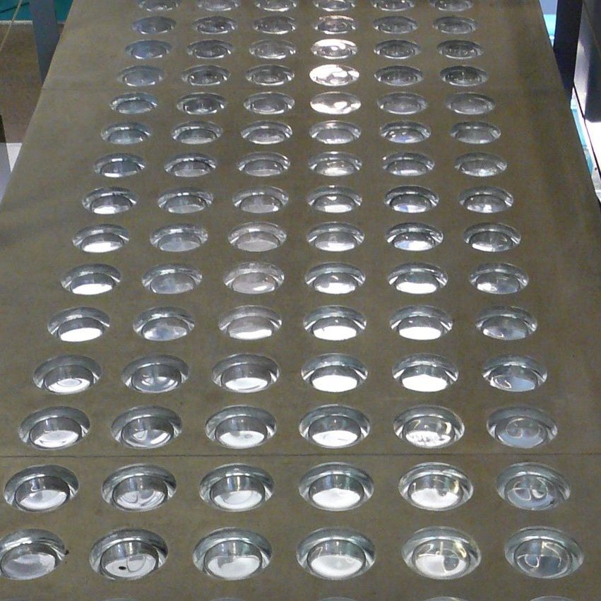 Round glass brick - BG R19/10 - SEVES GLASSBLOCK - smooth / for walkways