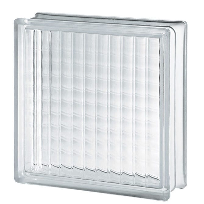 Square glass brick - 3030/10 CROSS LARGE - SEVES GLASSBLOCK - smooth ...