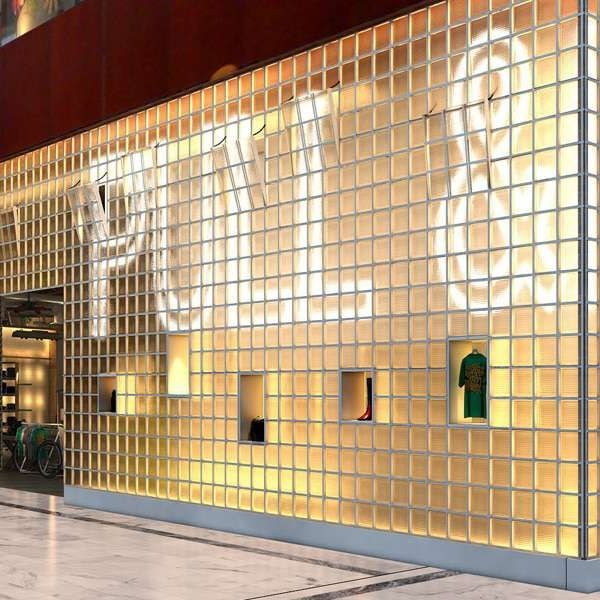 Square glass brick - 3030/10 ICESCAPES - SEVES GLASSBLOCK - structure ...