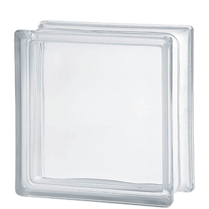 Square glass brick - 1919/8 BSH20 CLEARVIEW - SEVES GLASSBLOCK - smooth ...