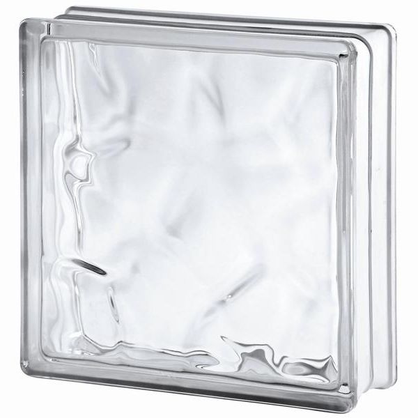 Square glass brick - 2424/8 WAVE - SEVES GLASSBLOCK - smooth ...