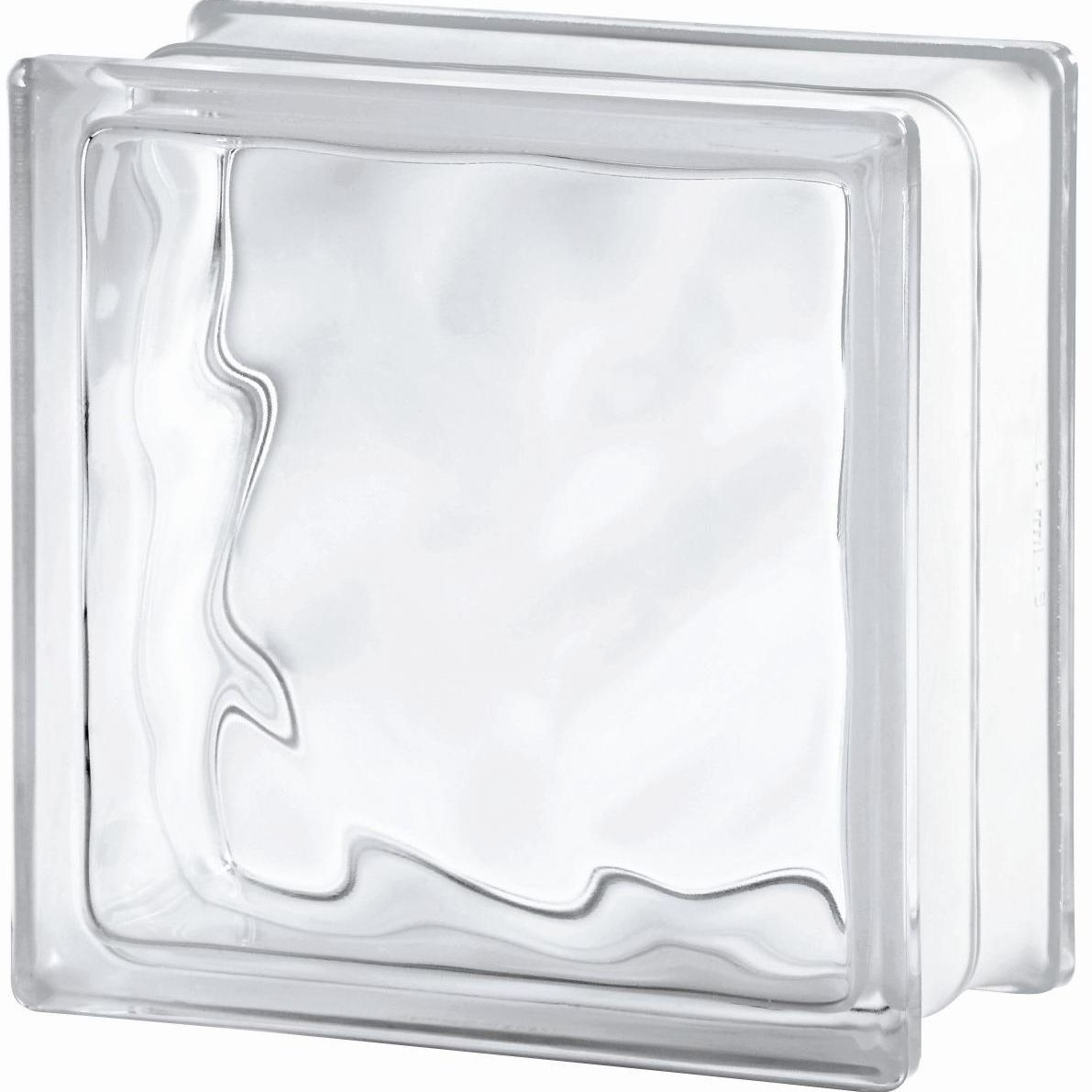 Square glass brick - 1919/10 WAVE - SEVES GLASSBLOCK - smooth ...