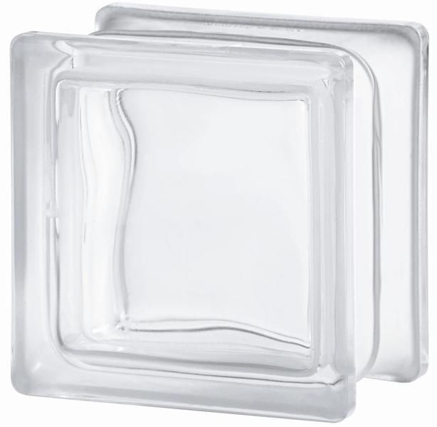 Square glass brick - 1111/8 WAVE - SEVES GLASSBLOCK - smooth ...