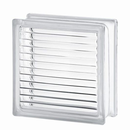 Square glass brick - CLEAR 1919/8 PARALLINE - SEVES GLASSBLOCK ...