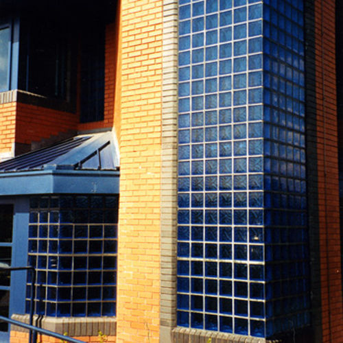 Corner glass brick - CLEAR 1919/8 CORNER 90° WAVE - SEVES GLASSBLOCK ...