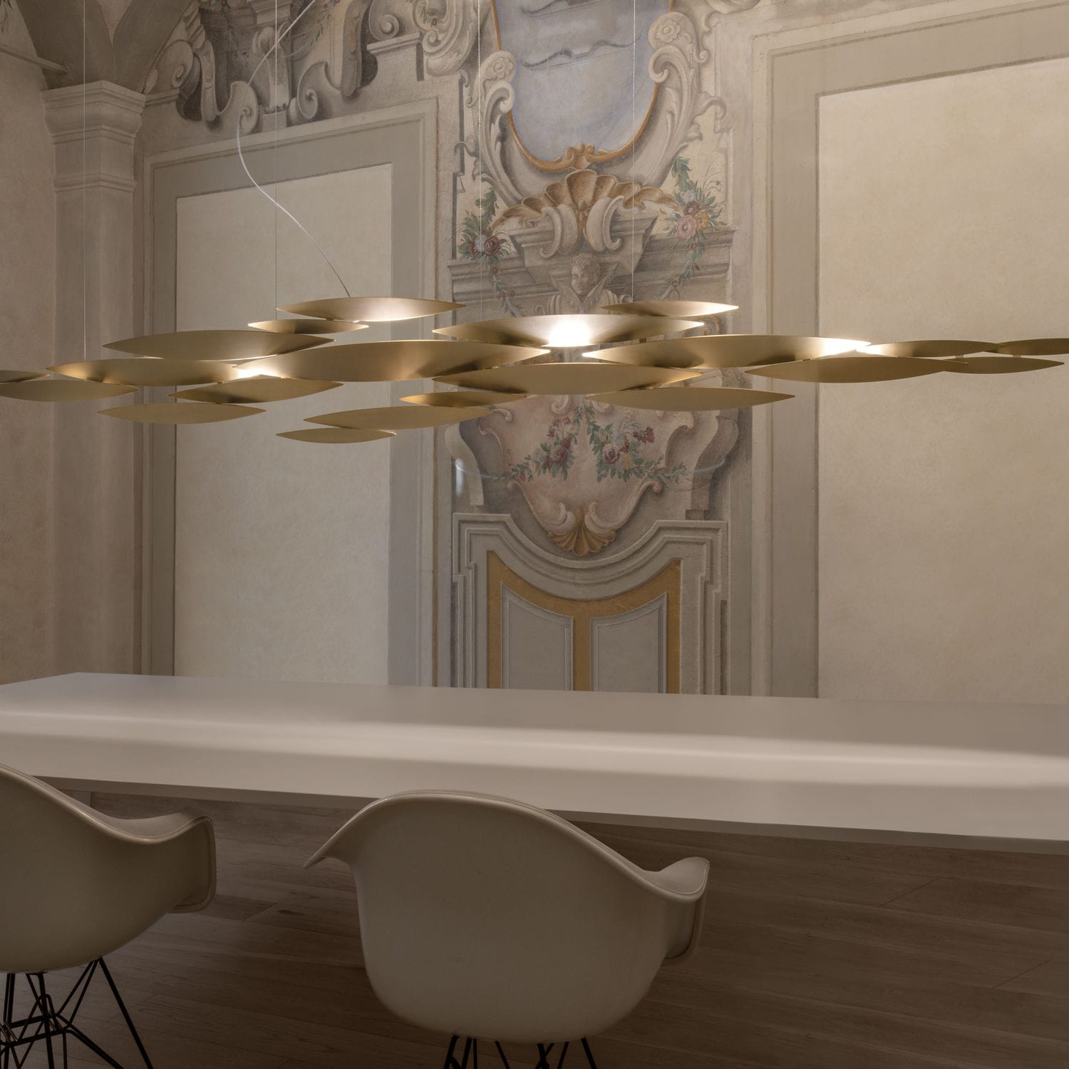 Pendant lamp - I Lucci Argentati - TERZANI - nickel / contemporary / corded