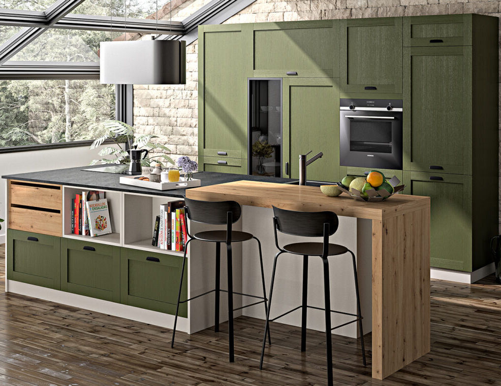 Traditional kitchen - Opéra - SAGNE - wooden / oak / medium-size