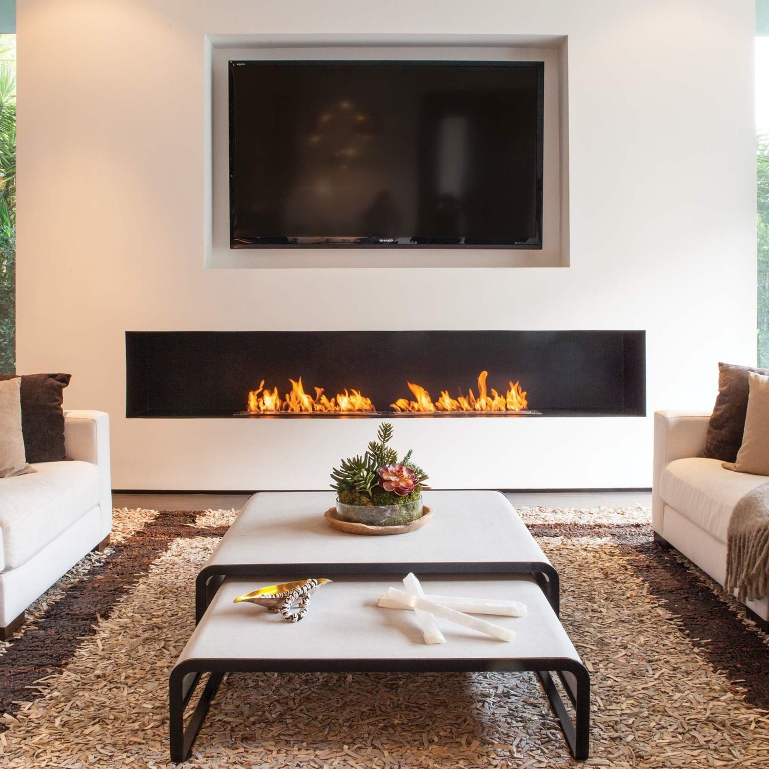 Rectangular bioethanol burner - XL900 - EcoSmart Fire - contemporary ...
