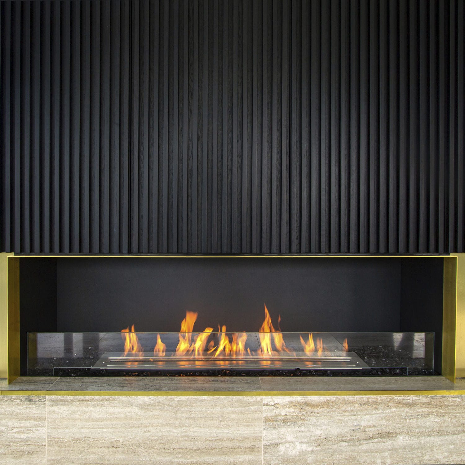 Outdoor fireplace - FLEX SINGLE SIDED - EcoSmart Fire - wall ...