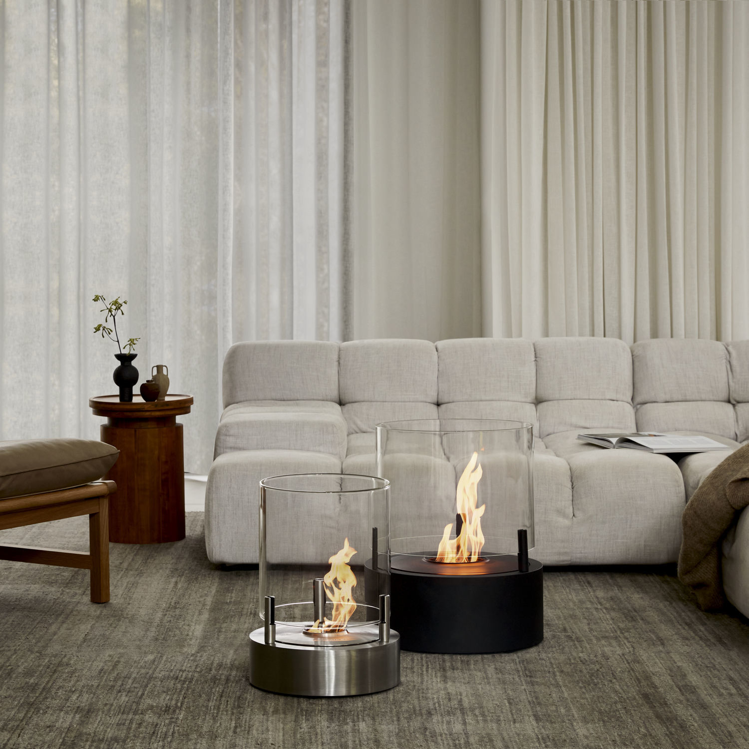 Bioethanol fireplace - T-Lite 3 - EcoSmart Fire - free-standing ...