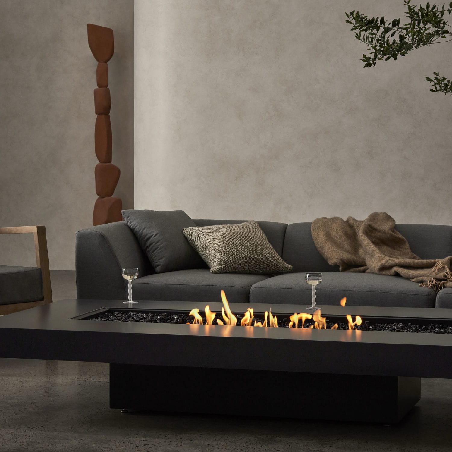 Indoor Fire Pit Coffee Table Elementi Perth Ethanol Fire Pit Space