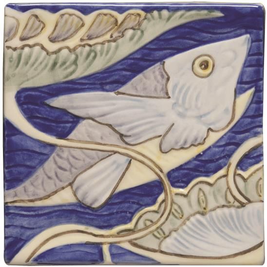 Ceramic tile - FISH FRIEZE - ORIGINAL STYLE - polished / hand-painted ...