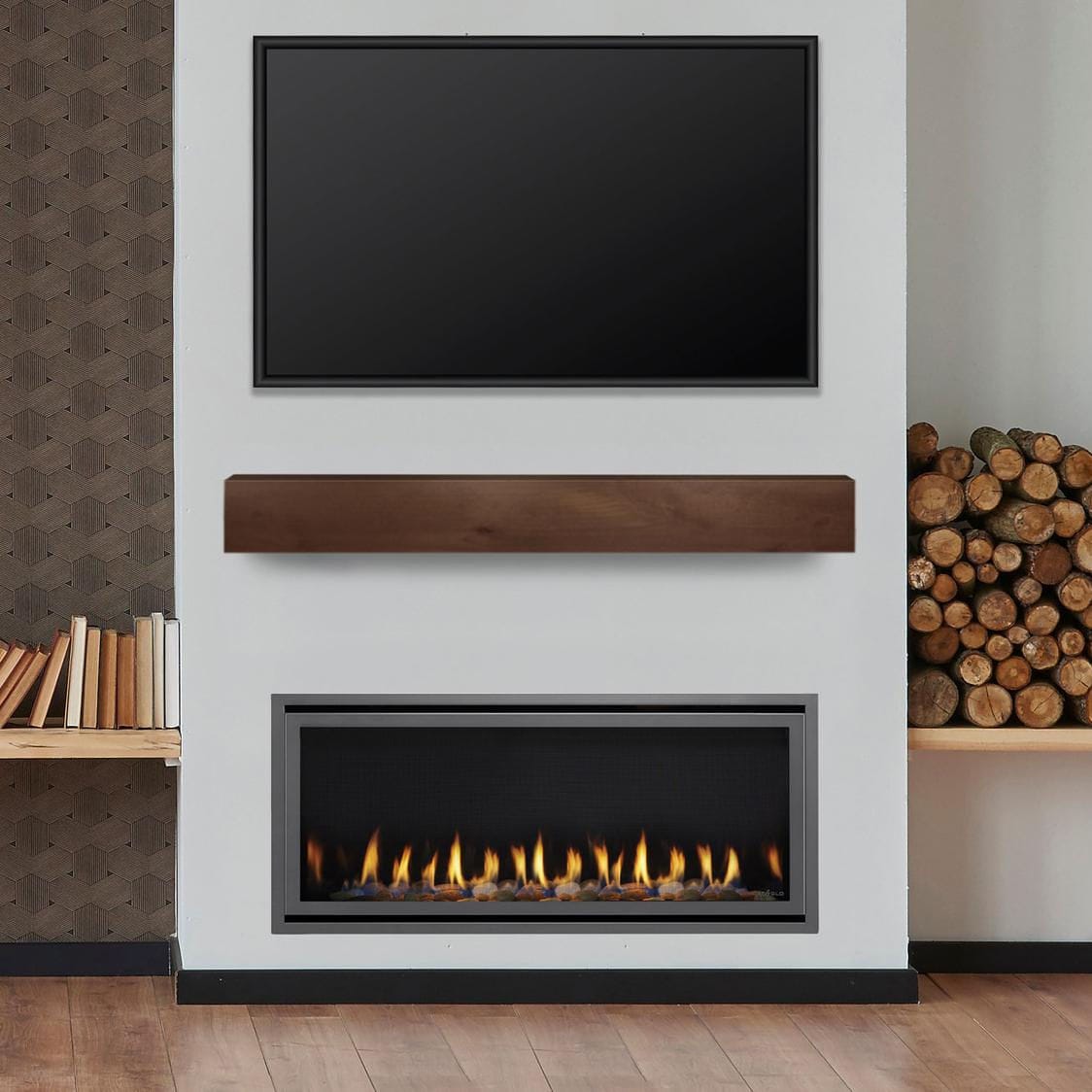 Gas fireplace - Cosmo - HEAT & GLO® - built-in / Single-sided / closed ...