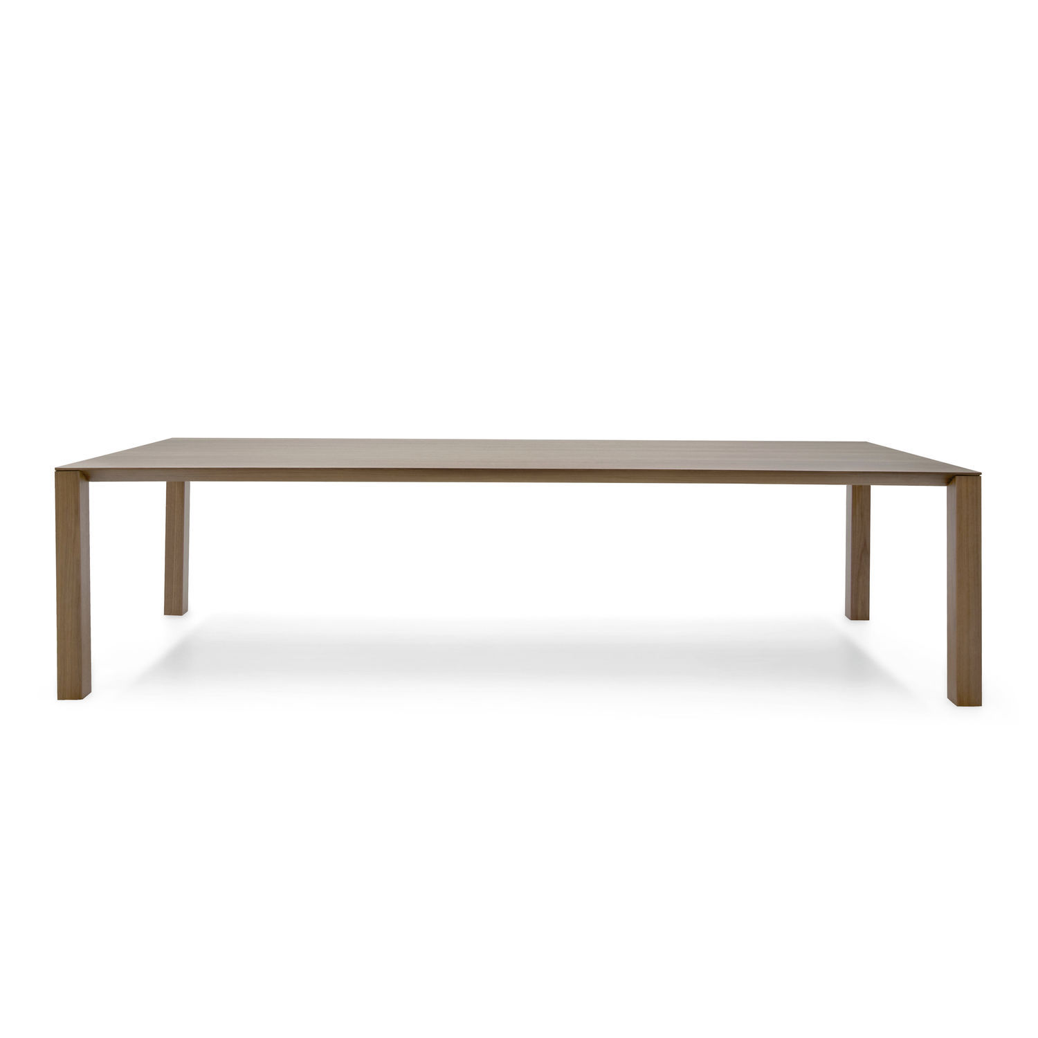 Contemporary table - WOODY - PIANCA - wooden / wooden base / rectangular