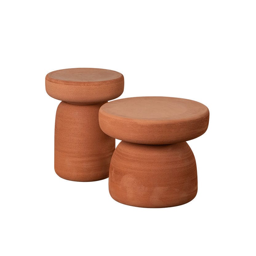 Contemporary coffee table - Tototò - miniforms - terracotta ...