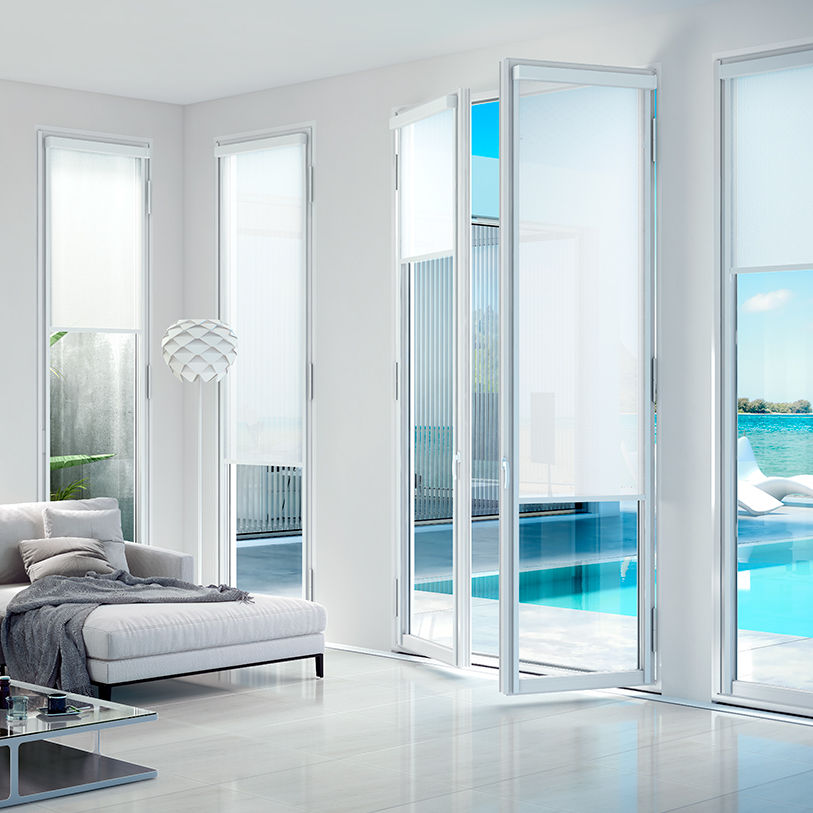 Boxed roller blinds - FIT-BOX - BANDALUX - for window / fabric / motorized