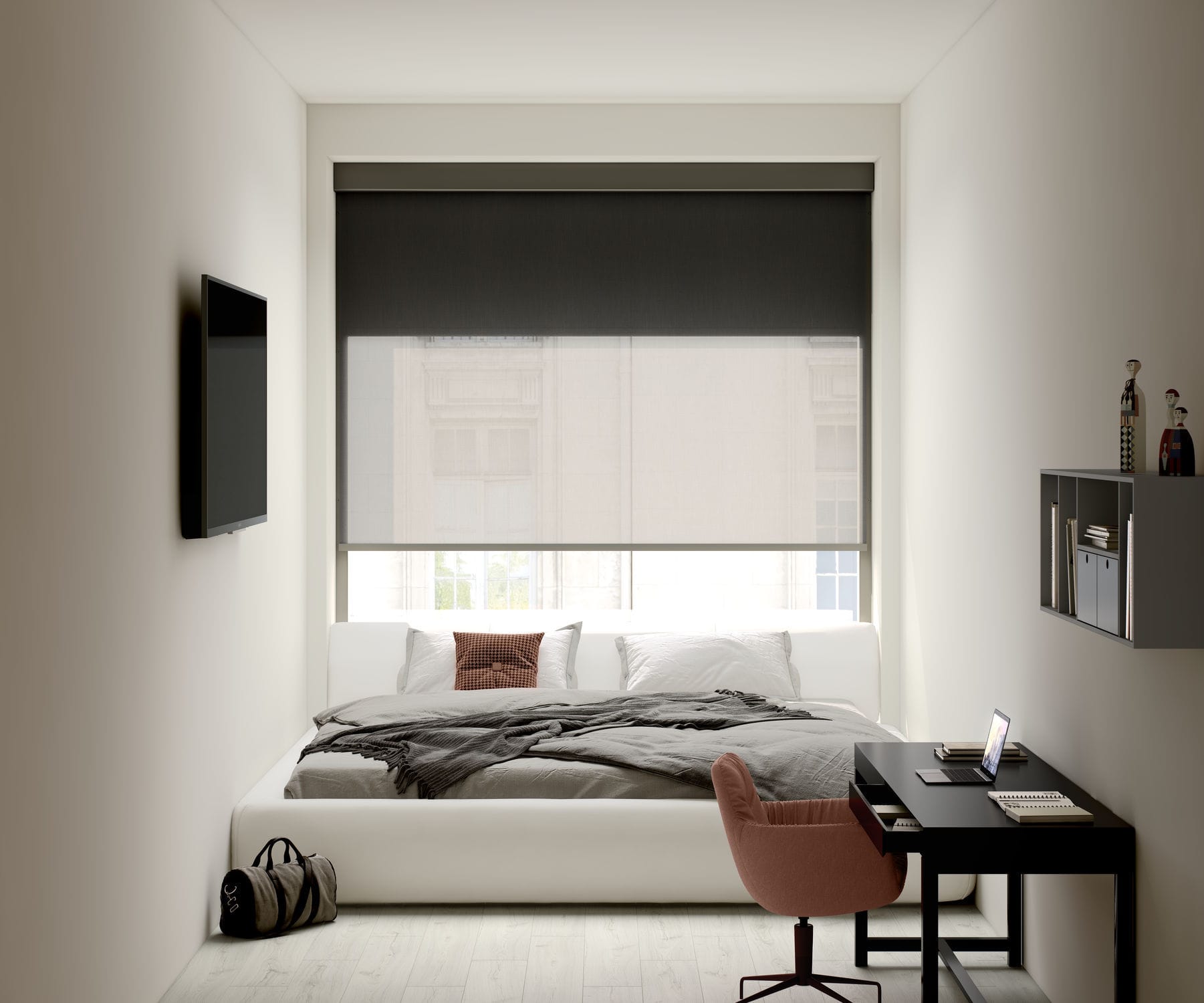 Boxed roller blinds - ZI-BOX DUO - BANDALUX - for window / fabric ...