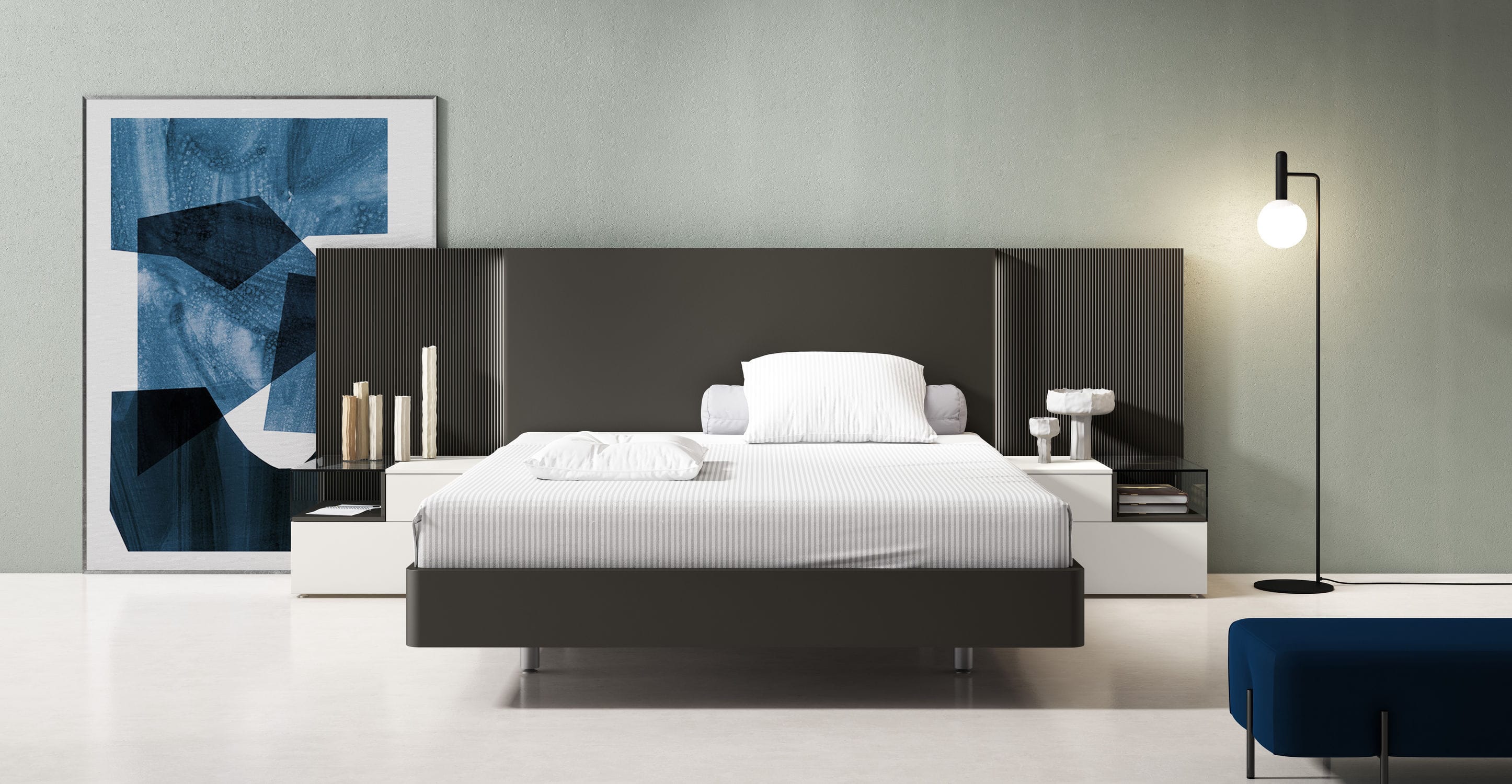 Double bed headboard - WALL: comp.113 - MUEBLES MESEGUE, S.A ...