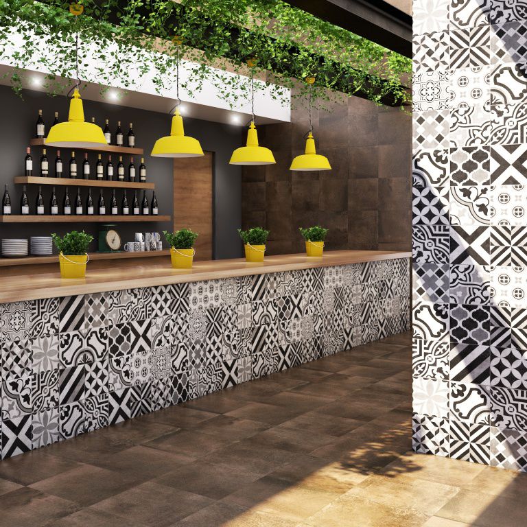 Ceramic tile - CEMENTINE - Interceramic - enameled / indoor / wall